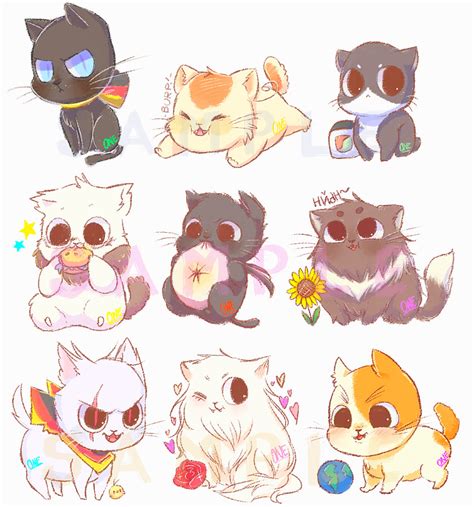 Nekotalia Stickers Preview By Danoikurusu On Deviantart