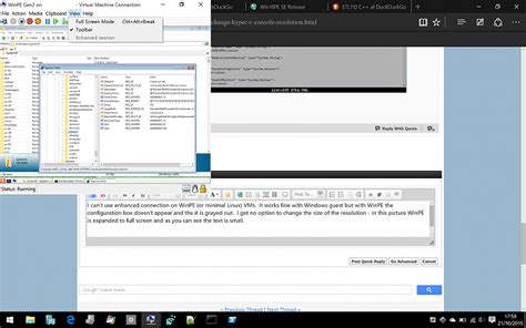 Possible To Change Hyper V Console Resolution Solved Windows 10 Forums
