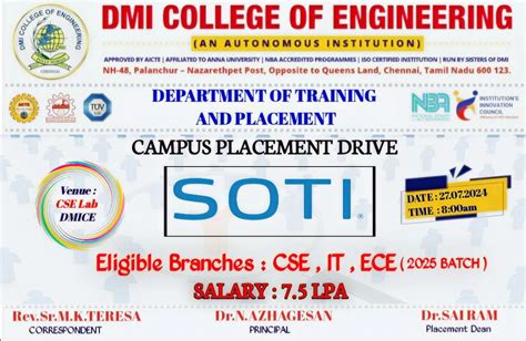 dr sai ram on linkedin dmice campusrecruitment soti
