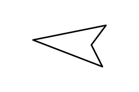 Plain Arrowhead Line Art Svg Cut File By Creative Fabrica Crafts
