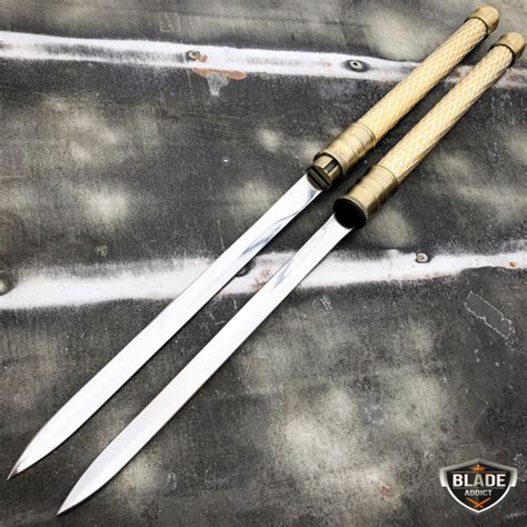 27 Ninja Samurai Twin Blade Martial Arts Swords Katana Japanese Combat