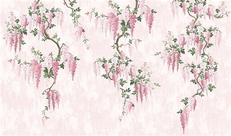 Wisteria Botanical Pretty Pink Border By Woodchip And Magnolia