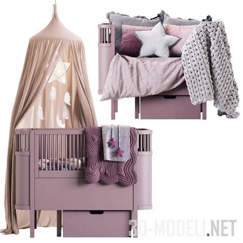 3D модель – Кроватка Baby and Junior от Sebra