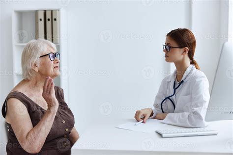 Doctor And Patient Conversation With The Patient Professional Advice