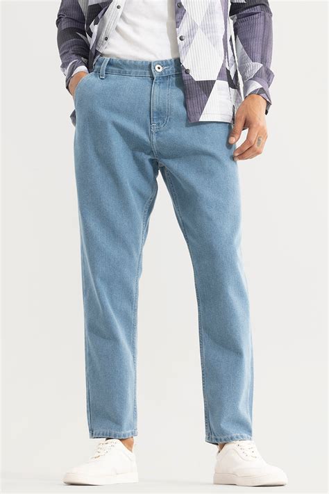 Buy Mens Shadowtwill Sky Blue Baggy Jeans Online Snitch