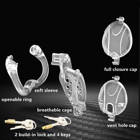 Double Lock Detachable Plastic Chastity Cage Chastity Devices