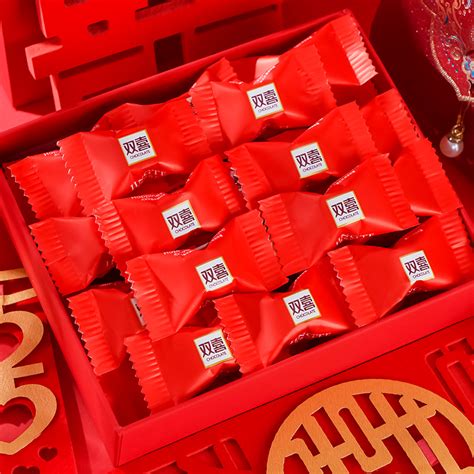 京特双喜牛奶夹心黑巧克力结婚庆喜糖果500g约110颗散装零食包邮虎窝淘