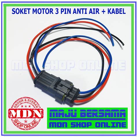 Jual Kabel Soket Motor 3 Pin Anti Air Shopee Indonesia