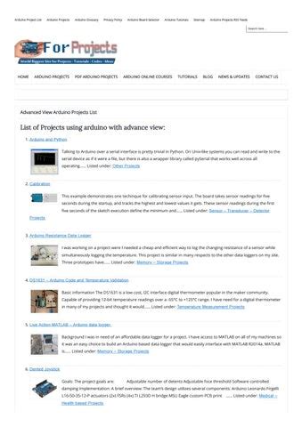 Advanced View Arduino Projects List Part Use Arduino For Projects By WiseNaeem Issuu