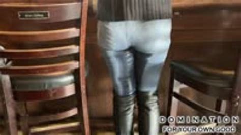 Milf Greta Wets And Re Wets Herself Soaking Her Jeans And Boots In A Busy B Wmv Domination