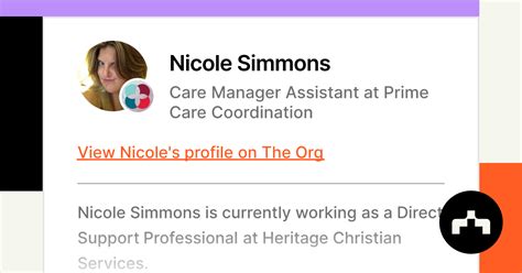 Nicole Simmons Care Manager Assistant At Prime Care Coordination