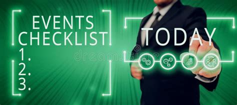 Text Caption Presenting Events Checklist Business Overview Invaluable