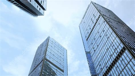 Blue Office Spring Sky Building Tall Buildings Powerpoint Background For Free Download Slidesdocs