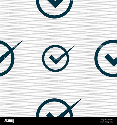 Check Mark Sign Icon Checkbox Button Seamless Abstract Background