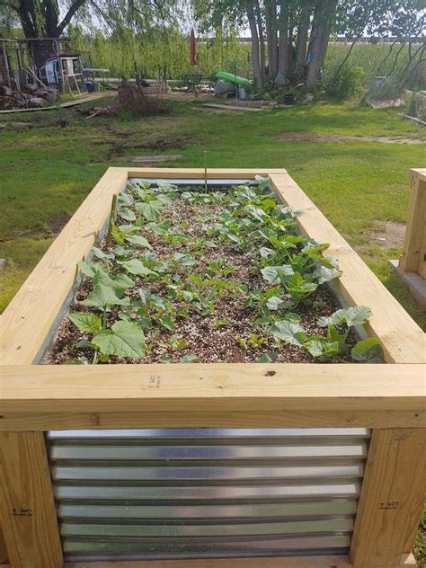 X Raised Garden Bed Plans Raised Planter Plans Corrugated Etsy Ireland Raised Bed Garden