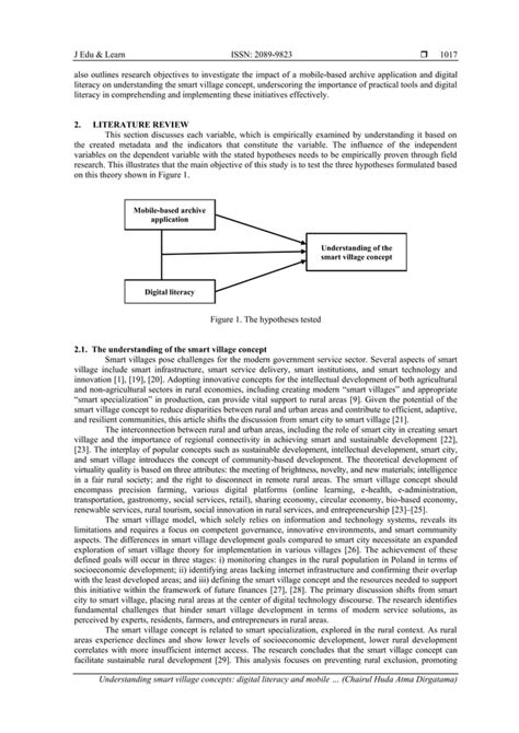 Understanding Smart Village Concepts Digital Literacy And Mobile