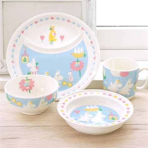 【出産祝い ベビー食器】ムーミンベビー食器名前入りお食事スタイセット ｜ベルビーwebshop本店