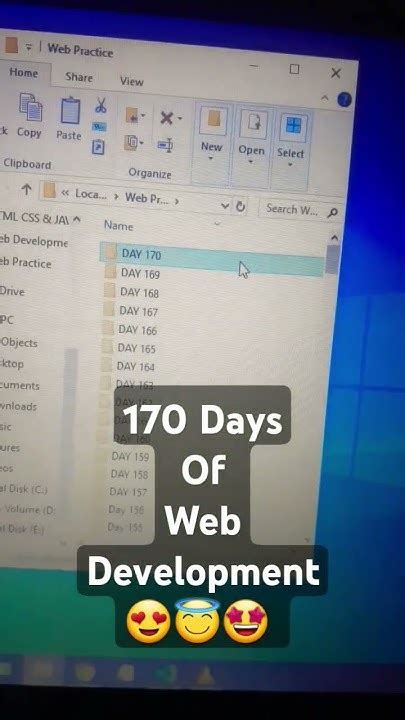 170 Days Of Web Development 😍🤑🤩 Html Css Javascript React