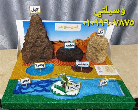 مجسم اشكال سطح مصر