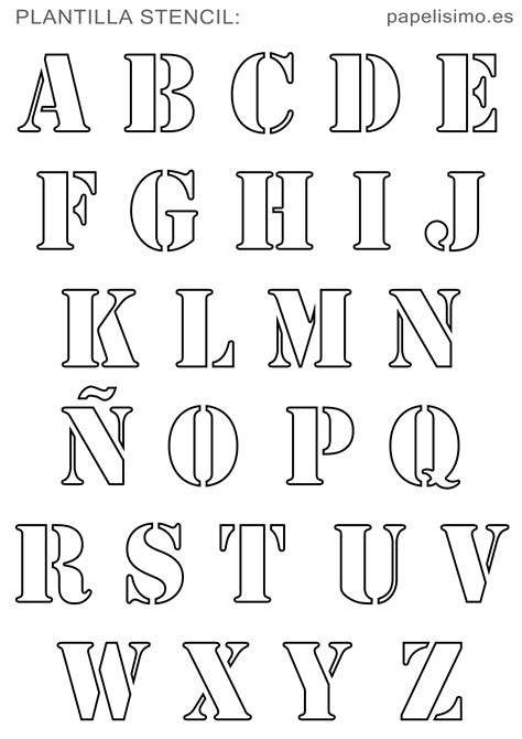 Letter Stencils To Print Lettering Alphabet Lettering