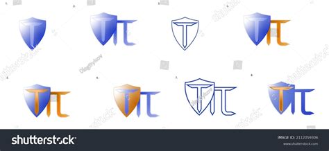 Several Variants Logo Nonexistent Company Logos Stock Illustration
