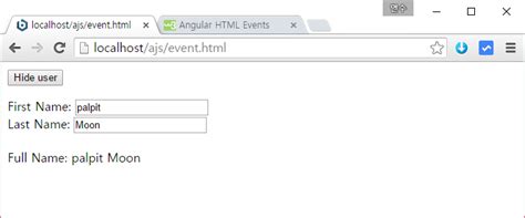 [angularjs] 10 html event angular js 강좌