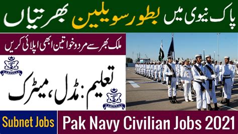 Pakistan Navy Civilian Jobs 2021 Join Pak Navy As Civilian Pak Navy