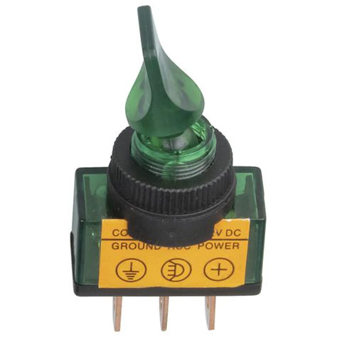 V Illuminated Toggle GREEN Oamaru Computer Services Ltd