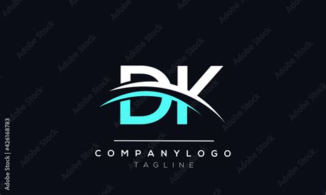 Dk Initials Monogram Letter Text Alphabet Logo Design Stock Vector Adobe Stock