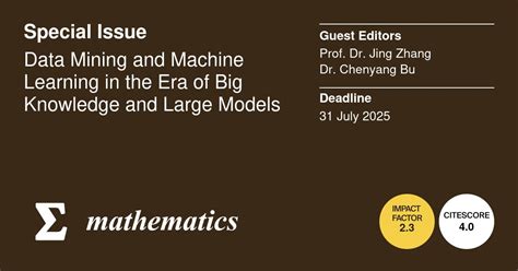 Mathematics Mdpi On Linkedin Datamining Machinelearning Big