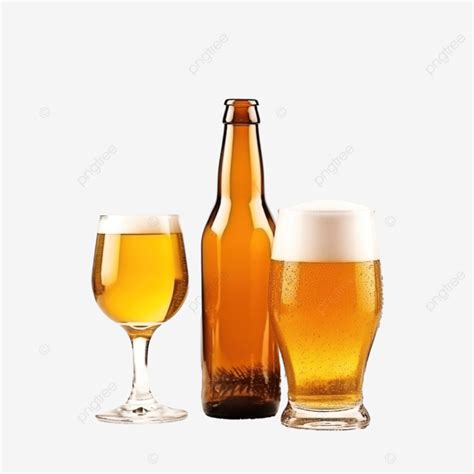 안경에 맥주와 크리스마스 장식이 있는 병 시원한 맥주 맥주 바 맥주잔 Png 일러스트 및 이미지 에 대한 무료 다운로드 Pngtree