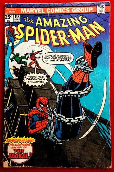 The Amazing Spider Man 148 Sept 1975 Marvel The Jackal Revealed Gwen