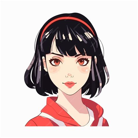 Premium Vector A Anime Style Female Character Vector Illustration