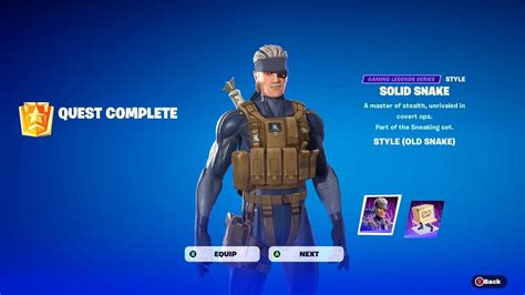 Fortnite Complete Solid Snake Quests Guide How To Unlock All Solid