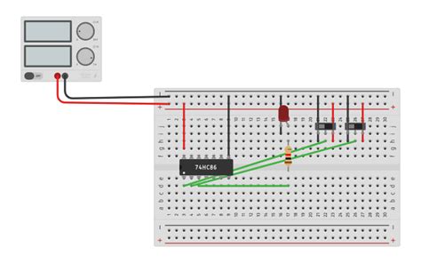 Circuit Design Xor Gate Tinkercad