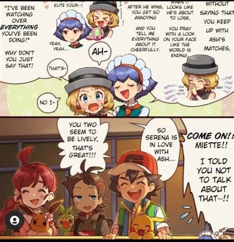 Ash And Serena Comics Part2 In 2022 Pokemon Ash And Serena Pokemon Funny Pokemon Firered