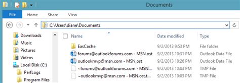 Tip 1102 Move EAS And IMAP Ost Files Outlook Tips
