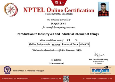 sanjay dev on linkedin industry4 0 iot continuouslearning nptel