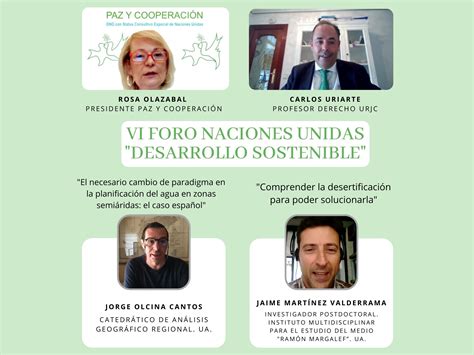 Ver Conferencia VI FORO NACIONES UNIDAS DESARROLLO SOSTENIBLE