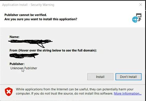 Unknown Publisher Window For Click Once When I Try To Install Code Signed Application