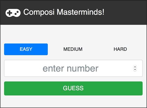 converting a react guessing game app to composi r webdev