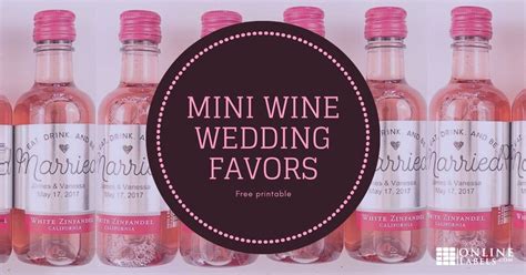 42 Mini Champagne Bottle Label Template