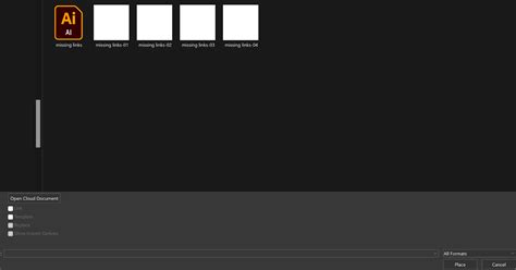 Solved I Cant See Button Search For Missing Links In Th Adobe