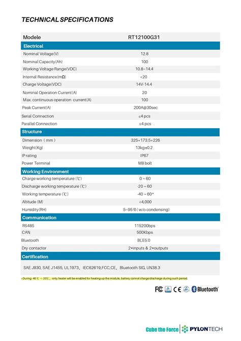 Battery Pylontech Lifepo4 Lithium Ion 12 8v 100ah 1280wh