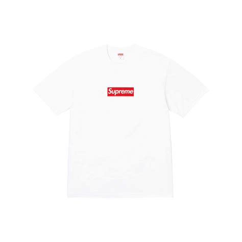 Supreme La Box Logo Tee White Ss23 Stealplug Kl