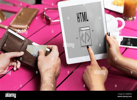 Programmer Coding HTML Script Concept Stock Photo Alamy