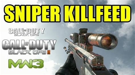 Sniper Killfeed Black Ops 2 Black Ops Mw3 Call Of Duty Séries Youtube