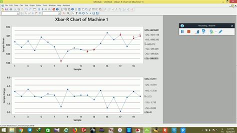 Xbar R Charts In Minitab Quality Controls YouTube