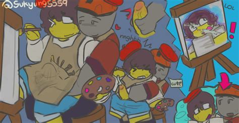 Rule 34 2boys Apron Beret Brown Hair Builderman Forsaken Bulge