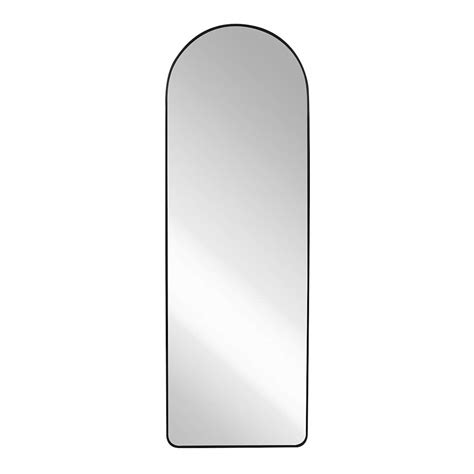 Black Arch Leaner Mirror 24x70